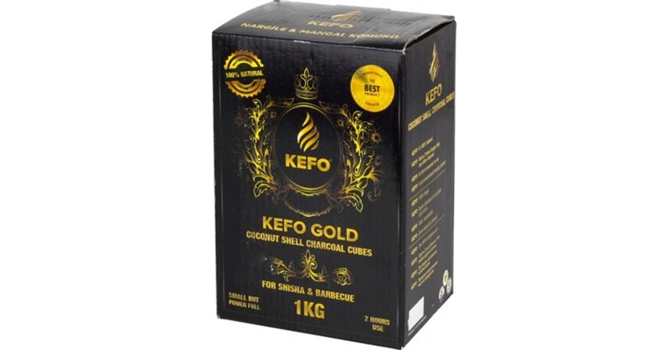 Kókusz szén - KEFO Gold 25mm - 1kg
